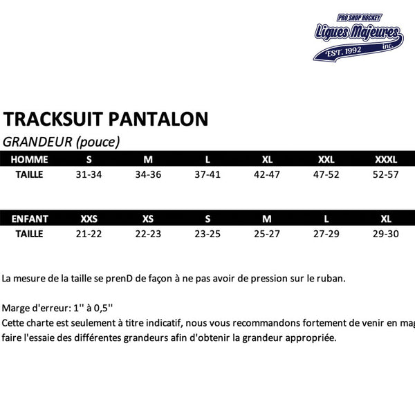 Pantalon Tracksuit / Braves Mercier - Boutique Les Ligues Majeures Inc.